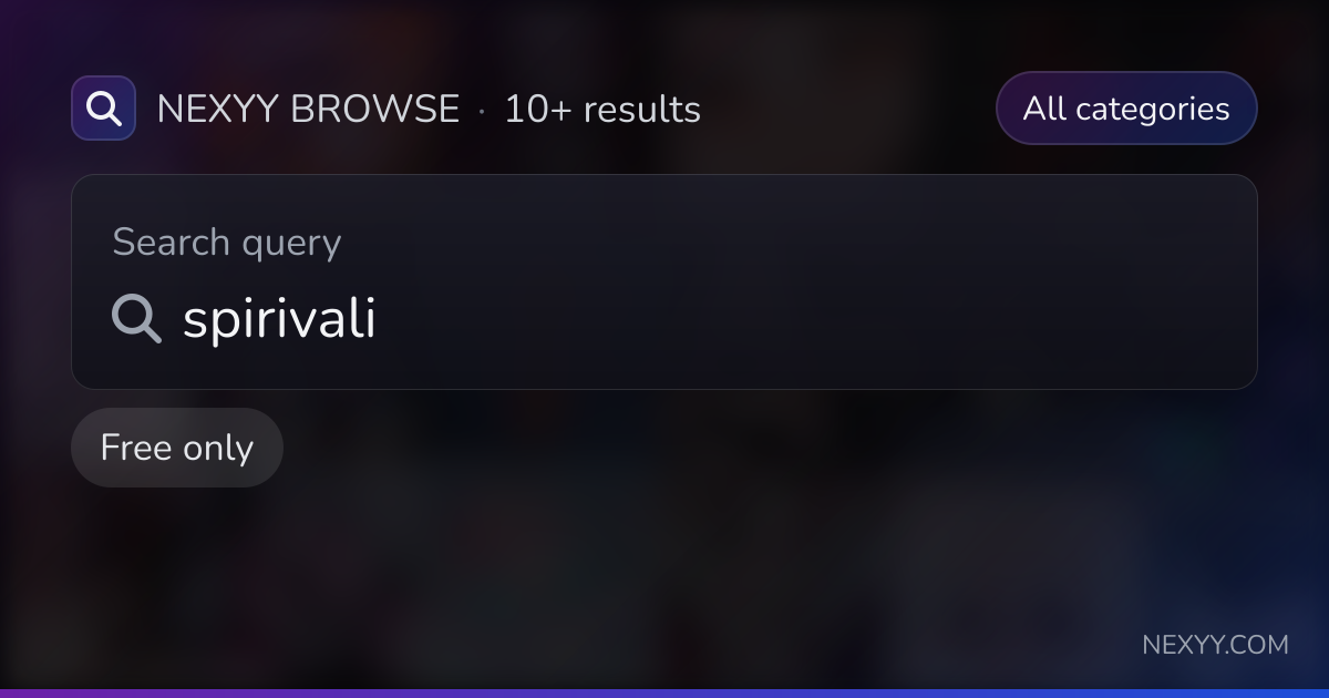 Browse free 'spirivali' in Avatars, Worlds, Assets and more - Nexyy
