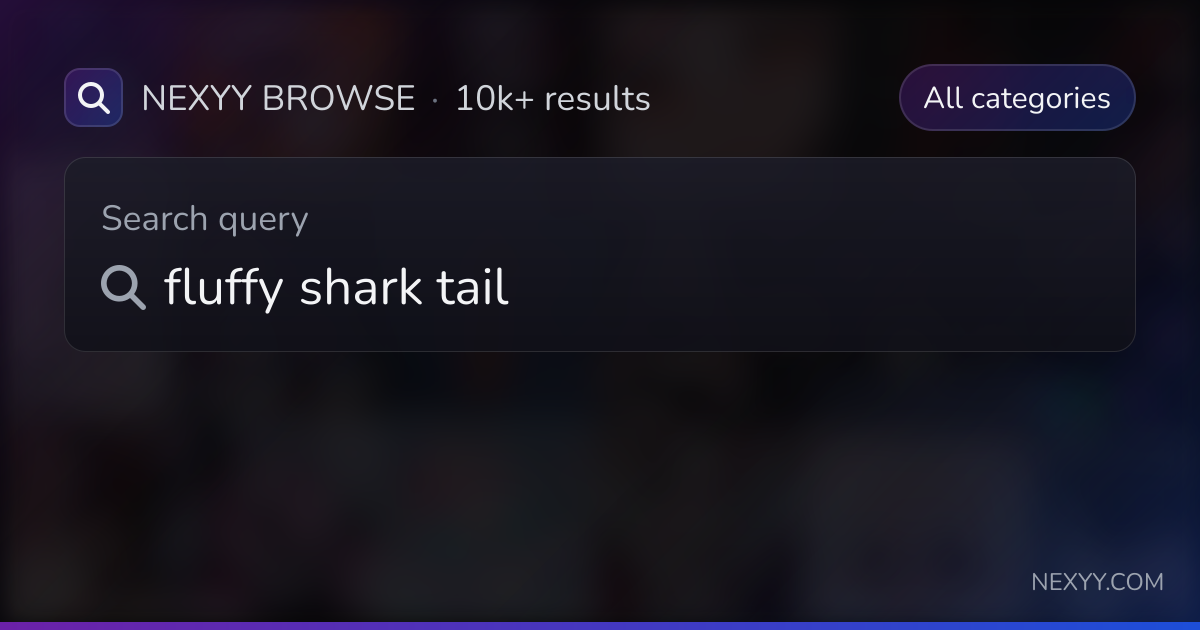 Browse 'fluffy shark tail' in Avatars, Worlds, Assets and more - Nexyy